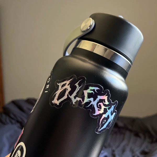 Blegh Holographic Vinyl Sticker - Etsy