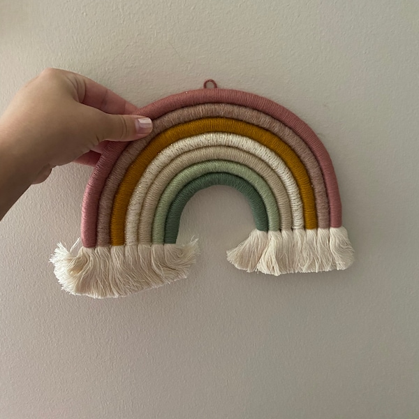 Custom Macrame Rope Rainbow Wall Hanging - Etsy