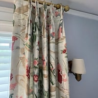 Brass-colored Curtain Rods, Metal Curtain Rods, One Piece Curtain Rods ...
