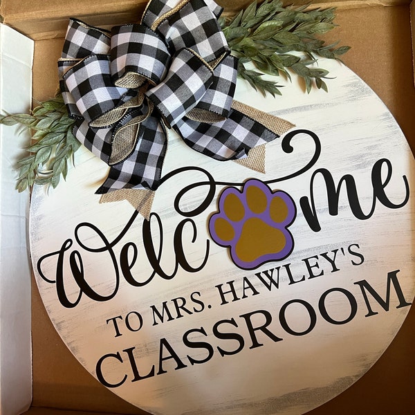 Classroom Door Decor | Interchangeable Sign | Classroom Welcome ...