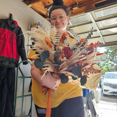 Terracotta Rust Cake Flowers Flat Lay Flowers DIY - Etsy