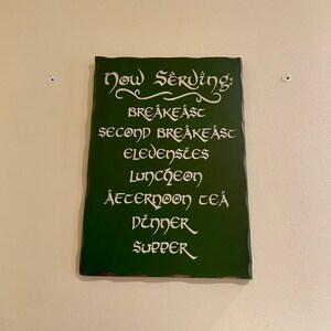 Vintage Style Hand Painted Hobbit Meals Sign / Nerd Decor - Etsy