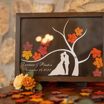 Snow Globe With Snowflakes Wedding Guest Book Alternative CUSTOM ORDER ...