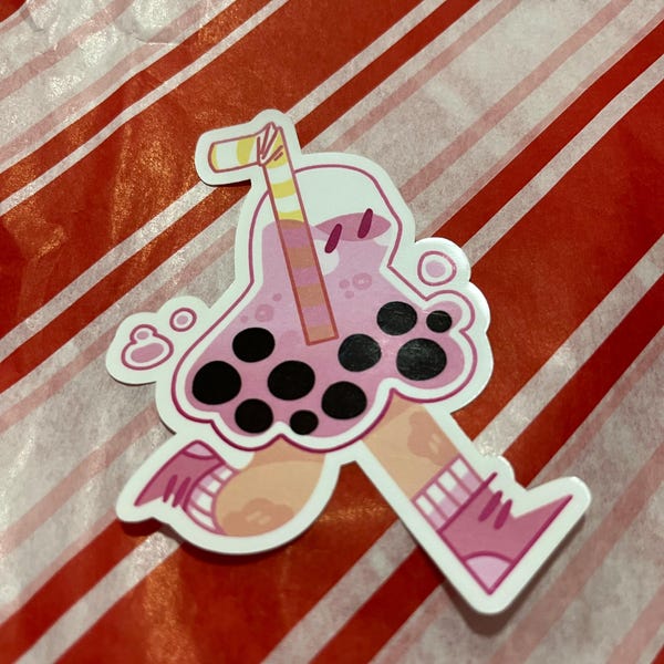 Boba Ghost Waterproof Stickers! - Etsy