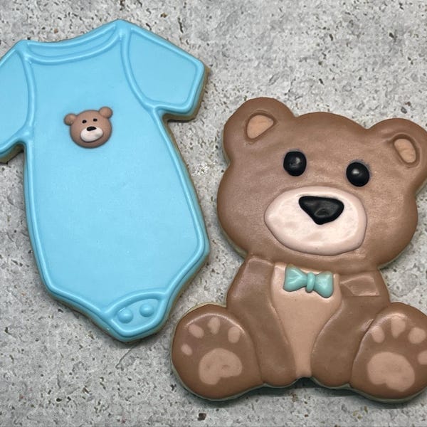 Royal Icing Teddy Bear Transfers - Etsy