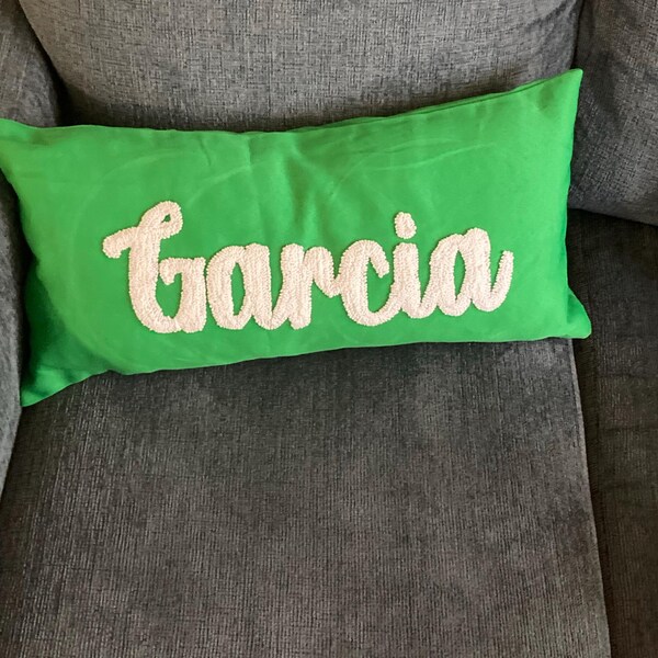 Custom Embroidered Pillow Personalized Gift, Home Decor, Anniversary ...