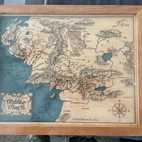 Middle Earth 3D Wood Map - Etsy