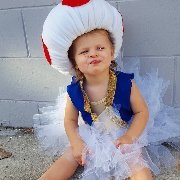 Toad Costume for Girl From Mario Video Game - Etsy