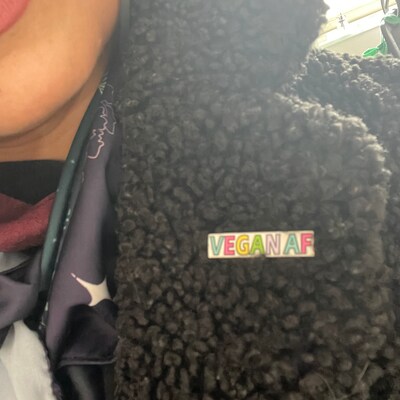 VEGAN AF Vegan Pin Vegan Enamel Pin Vegan Gift Vegetarian - Etsy