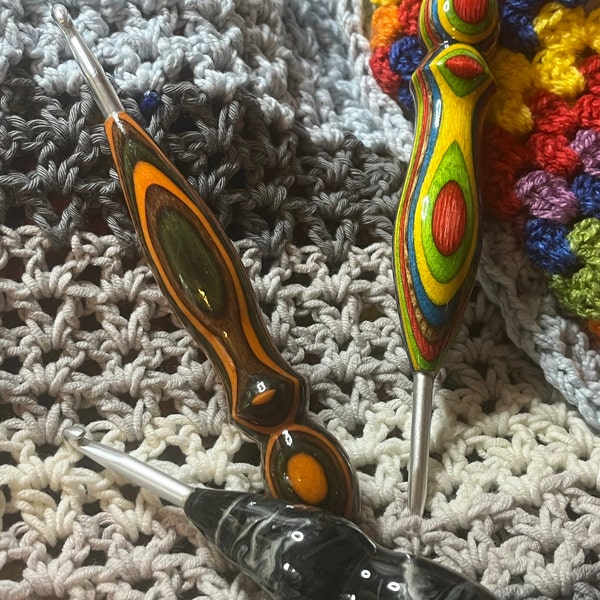 Aluminum Hook 2 6.50 Mm Handmade Too Shay Crochet Hook Handle With ...