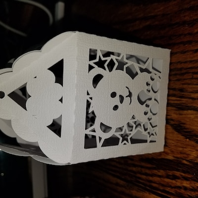 SVG Favor Box Baby Shower Cut Files Cricut Teddy Bear Gift Box Laser ...