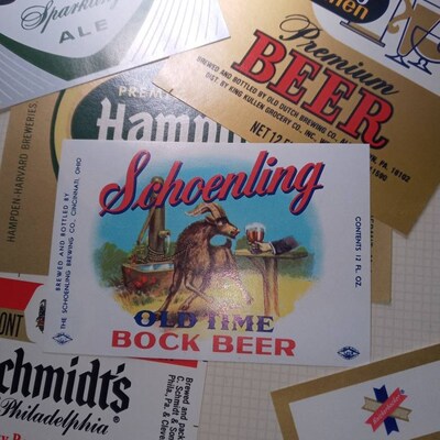 30 Different Vintage Old BEER LABELS Glen Ale, SCHOENLING ,tube City ...