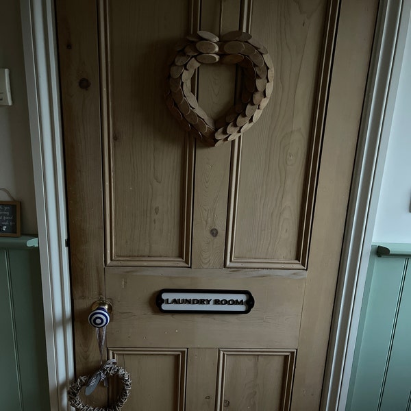 12 Inch Wide Custom Door Sign. Enter Any Text. British Railway Style ...
