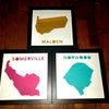 Somerville, MA. Framed Cut Paper City Map Art - Etsy