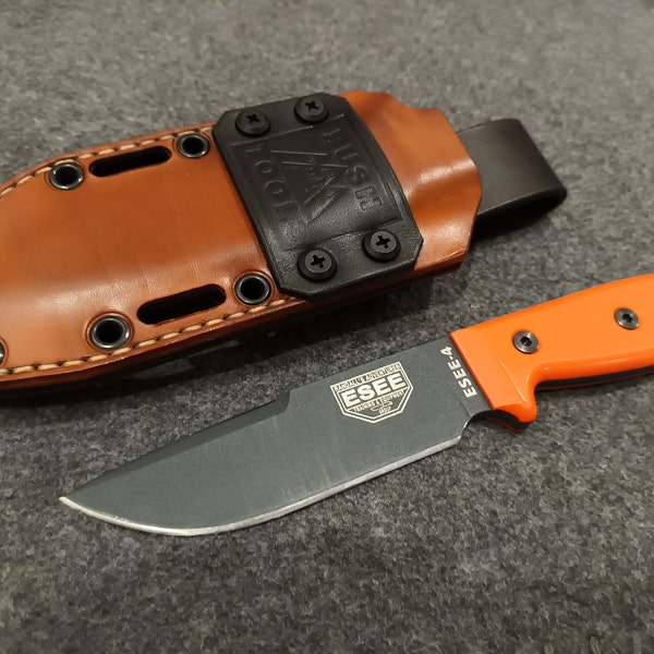 Hybrid Kydex Leather Sheath for ESEE 5 Knife - Etsy