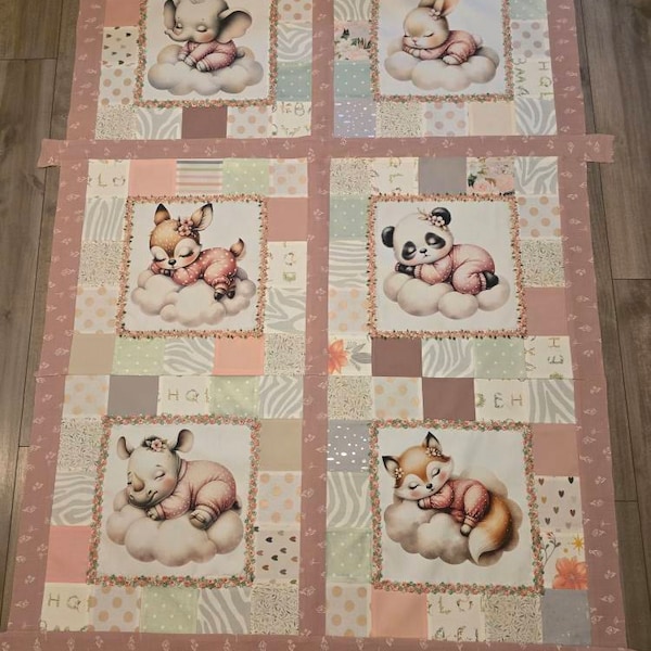 Little Cowboy Cotton Fabric Panels, Quilting Fabric Set, Cotton Panel ...