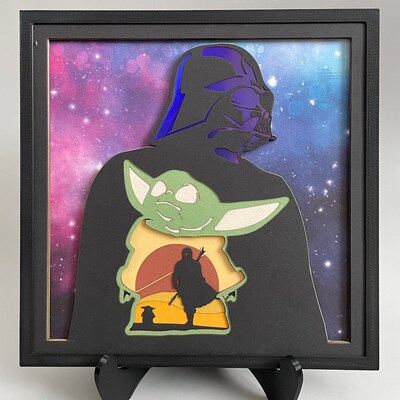 Endor Sanctuary Moon Inner Zuma Region Shadow Box Svg,endor 3D Svg,star ...