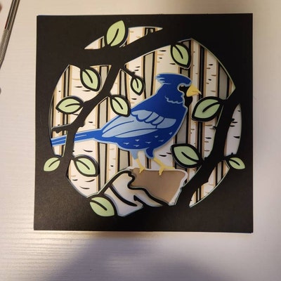 3D CARDINAL SVG Layered Cardstock SVG Memorial Svg for Cricut for ...