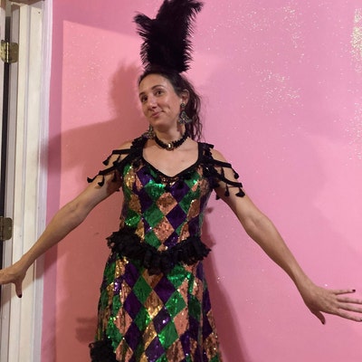 New Orleans Saints White Kamara Sequin Party Dress White Sequin Party ...