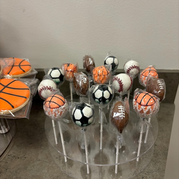 1dz. Sports Theme Cake Pops. Basketball Cake Pops. Soccer Cake Pops ...