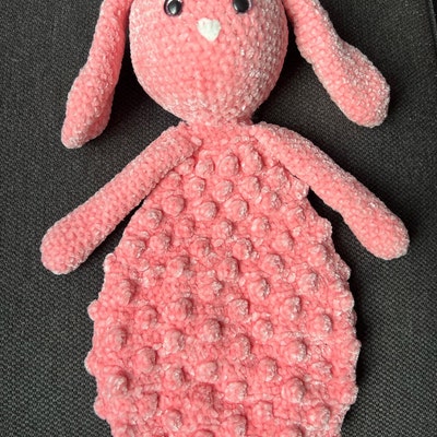 Rabbit Lovey Crochet Pattern-snuggle Bunny Bobble Buddy DIGITAL Pdf ...