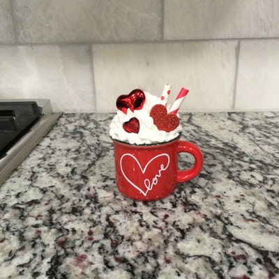 Valentines Day, Valentine, Valentines Day, Mini Mug Decor, Tiered Tray ...