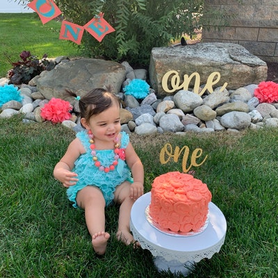 One Sign First Birthday One Wooden Sign Birthday Decor One Wood Letters ...