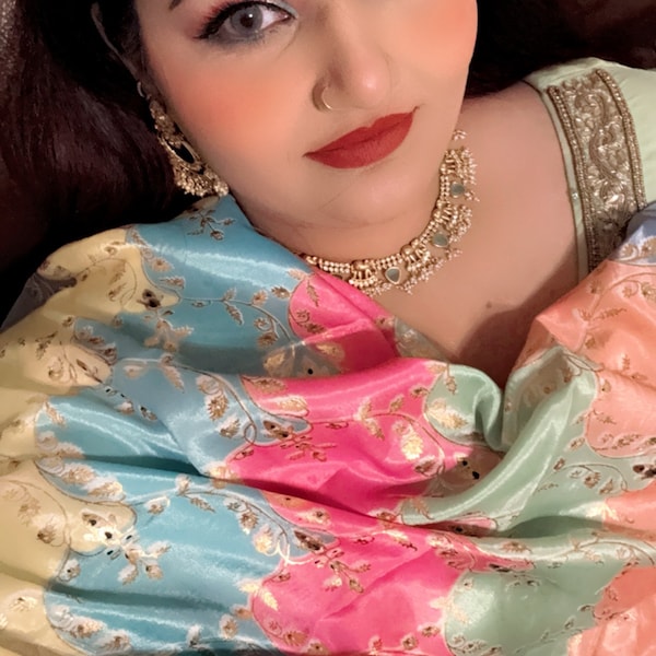 Khun Black Saree Traditional Marathi Khun Saree in Black With Fall Pico ...