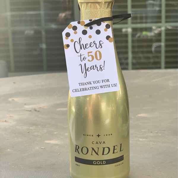 Fifty Years Personalized Favor Tags - Etsy