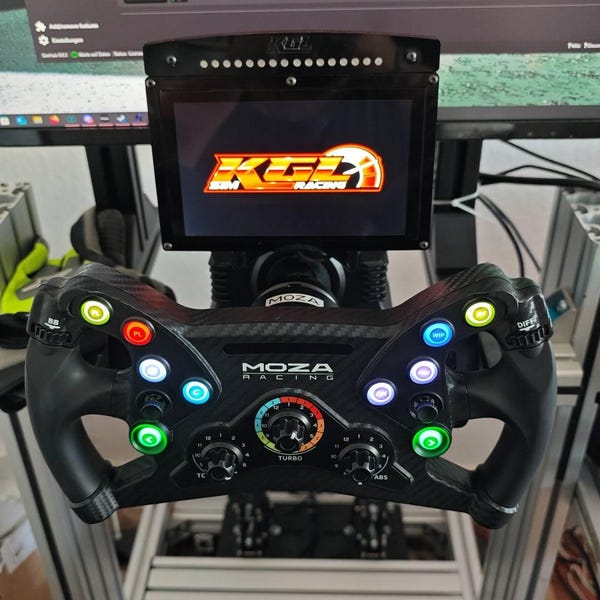 KGL Sim Racing Pc Magnetic Dashboard (KGL-DDU4-M, KGL-DDU5-M or Kgl-ddu ...