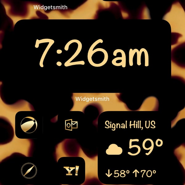 5000+ Gold iPhone Ios 18 App Icons Pack | Gold Icon Aesthetic Black ...