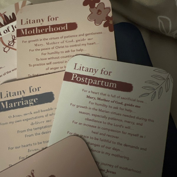 Catholic Prayer Card Bundle - Saint Prayer - Marian Cards - Catholic ...