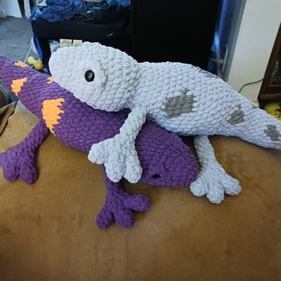 No Sew Liam the Lizard Crochet Pattern, Lizard Crochet, Salamander ...