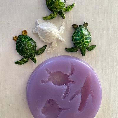 Crystal Sea Turtle Resin Mold Extra Large Geode Silicone Create Custom ...