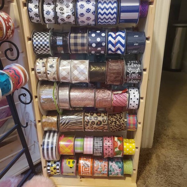 Double Size Ribbon Rack Store Display Holds Approx 300-500 4-5 Inch ...