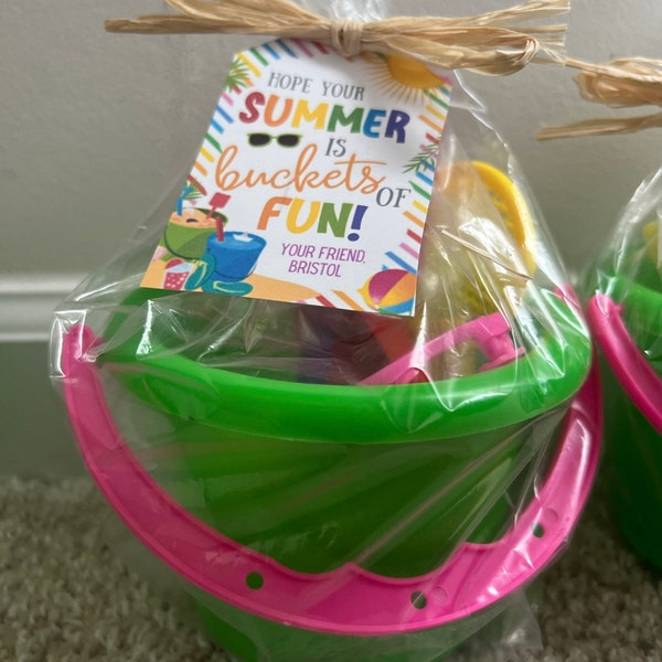 Buckets of Fun Gift Tags,end of Year Gift Tags for Class,hope Your ...