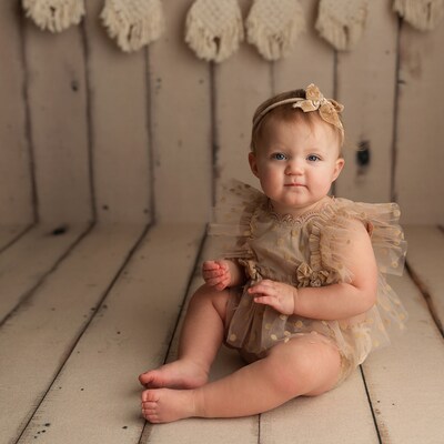 Sitter Outfit, Baby Girl Outfit, Sitter Romper Girl Prop, Sitter Photo ...