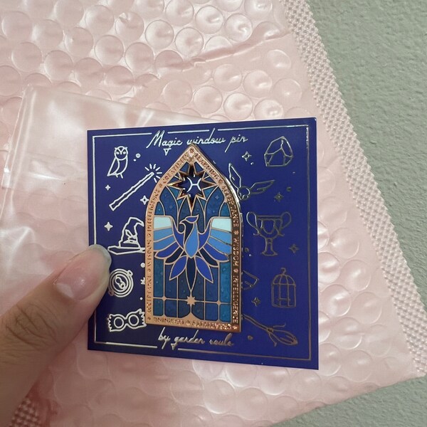 Stained Glass Magic Windows Enamel Pins Set - Etsy