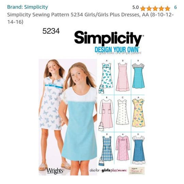 New Look 6774 Misses Size 10-12-14-16-18-20- 22 Dress Design Your Look ...