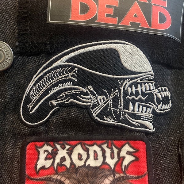 Alien Xenomorph Embroidered Iron on Patch - Etsy