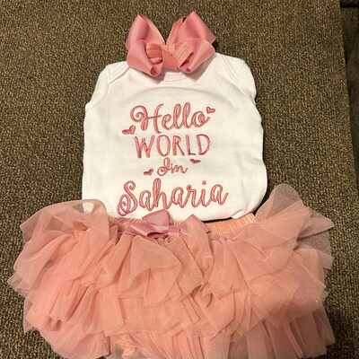 Baby Girl Coming Home Outfit Baby Girl Clothes Baby Girl Gift Newborn Girl Coming Home Outfit ...