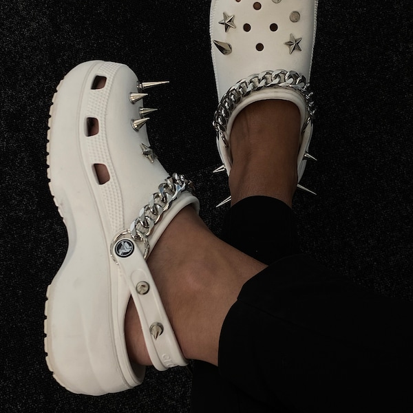 Cute Cartoon Shoe Buckles Set With Chain,crystal Animal Shoe Charms ...