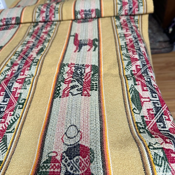 Authenitc Bolivian Aguayo Fabric, Indigenous Woven Textile, Decor ...