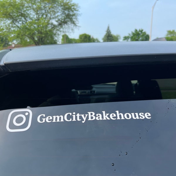Instagram Car Decal - 10" Wide - Instagram Decal - Instagram Window ...