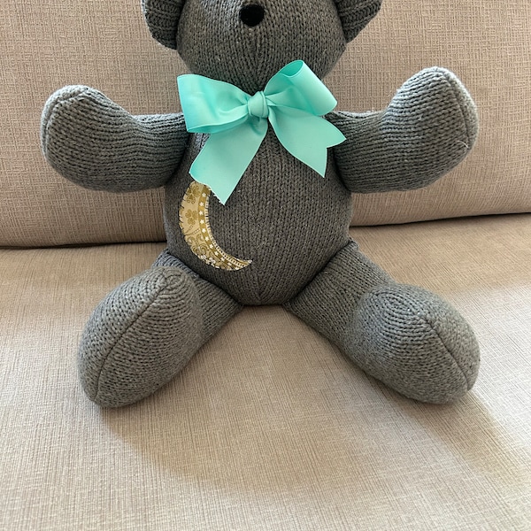 Memory BEAR - Handmade Keepsake Animal - Made From Love One's Clothing ...
