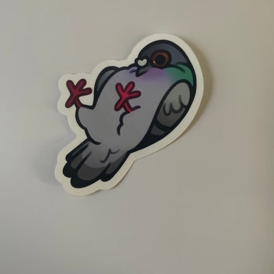 Pudgy Pigeon Sticker Matte Vinyl - Etsy