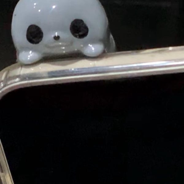 Seal Peeker Charm - Phone Hipper Charm - Kawaii Cute Phone Charm Strap ...