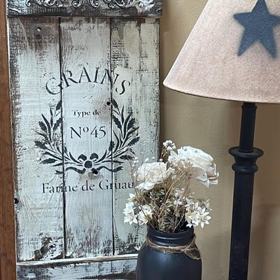 French Country Shabby Chic Cornflower Blue Floral Toile Tray/panel ...