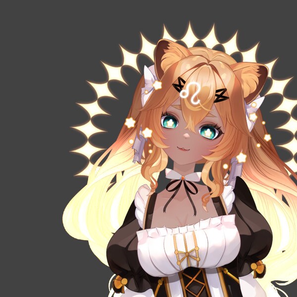 Modèle Live2d Vtuber pour usage commercial ! Lion le zodiaque Vtuber ...