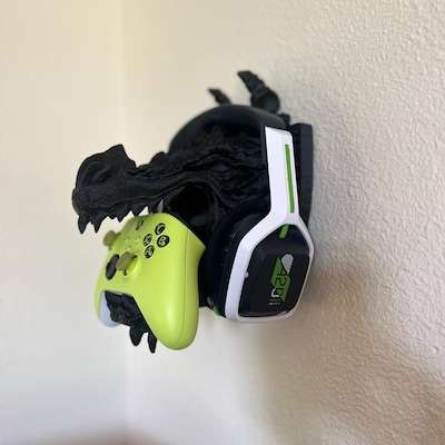 3D Printed Dragon Controller Stand Fantasy Wall Decor & Headphone ...